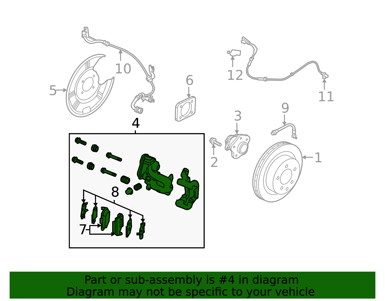 D4010-6CA3B - Caliper Assembly 2019-2025 Nissan | Official Nissan Parts ...
