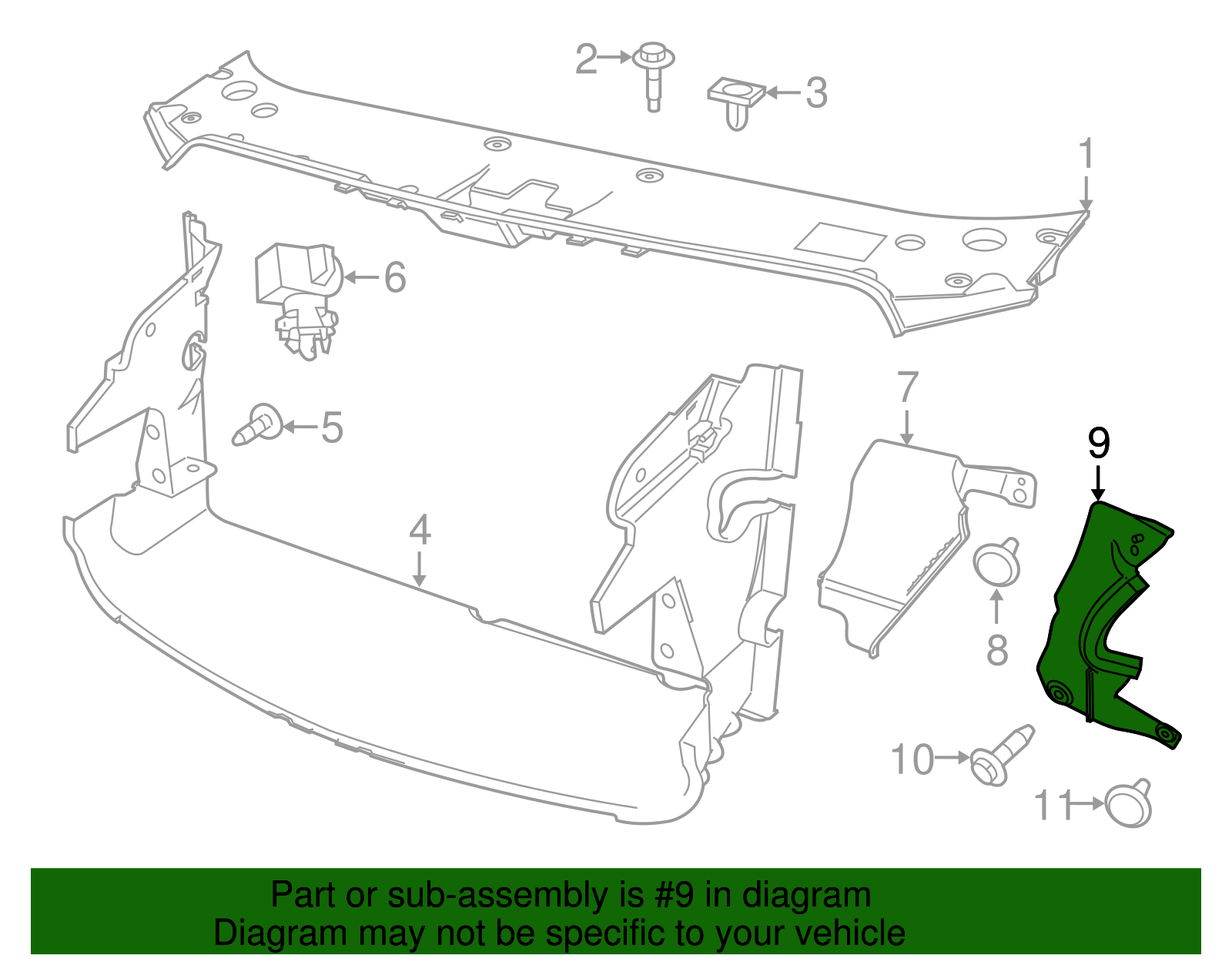 92267814 - 2014-2017 Chevrolet SS - Intake Air Baffle | Partners Chevy