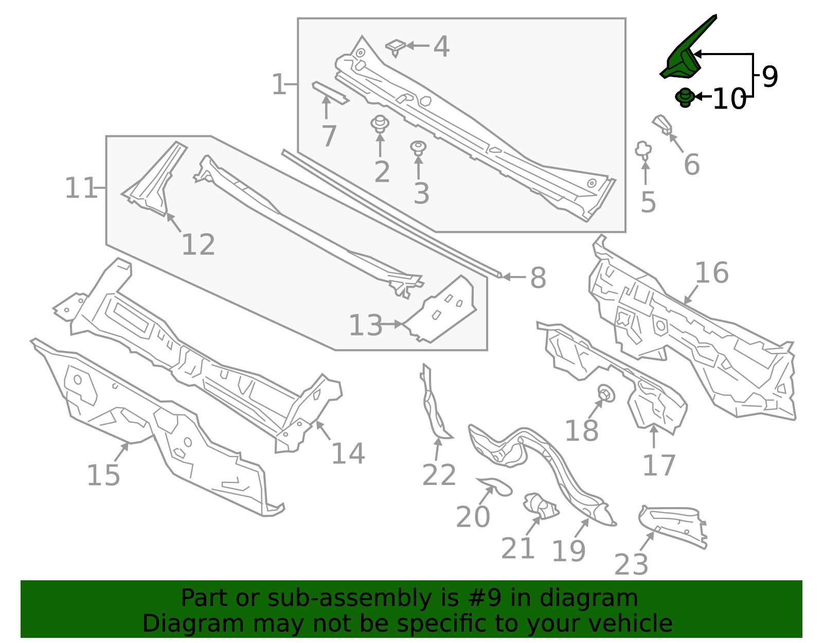 91423FL00A - Side Panel - 2017-2020 Subaru Impreza | World OEM Parts Subaru
