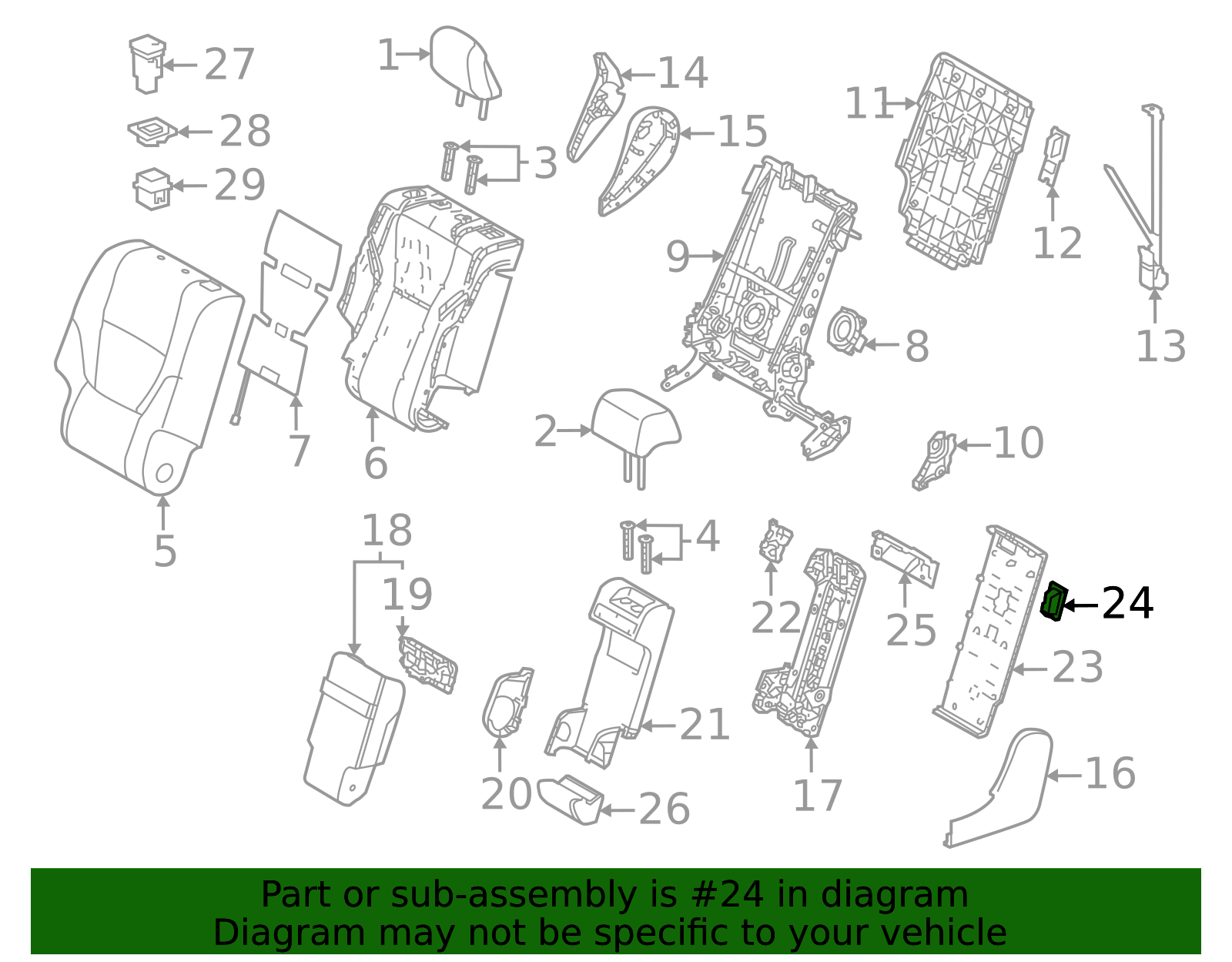 72996-60220-C0 - 2022-2024 Lexus LX600 - Back Panel Cover | My L Parts