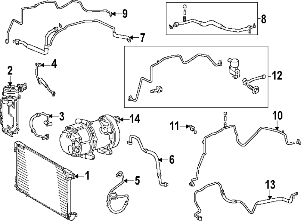 88710-47470 - Suction Pipe - 2023-2025 Toyota | OEM Genuine Toyota Parts