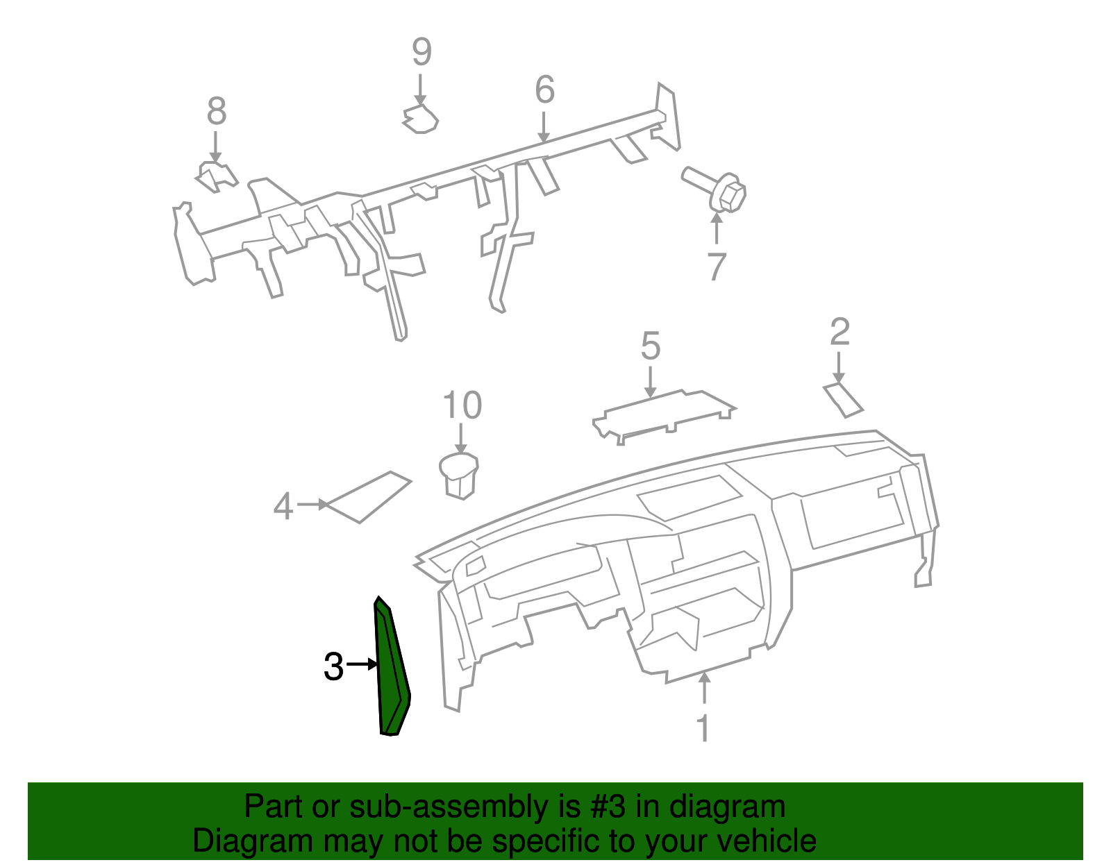 2007-2022 Toyota Side Cover 55318-0C020-C0 | Toyota Parts Center