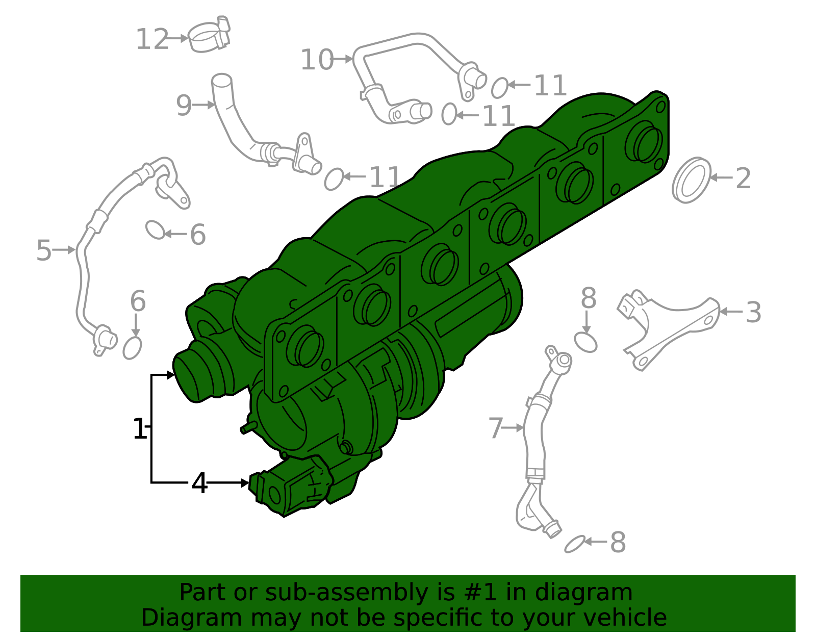 11-65-7-636-424 - Turbocharger - 2007-2015 BMW | BMWPartsHub