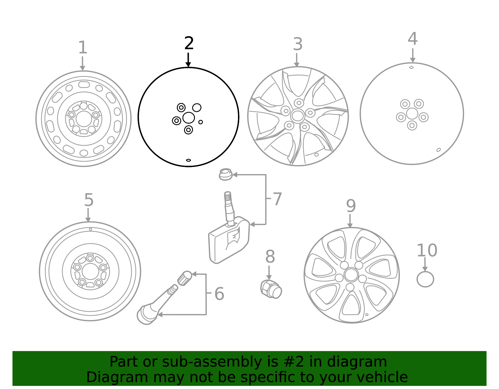 2010-2012 Mazda 3 Wheel, Alloy 9965-87-6560 | QuirkParts