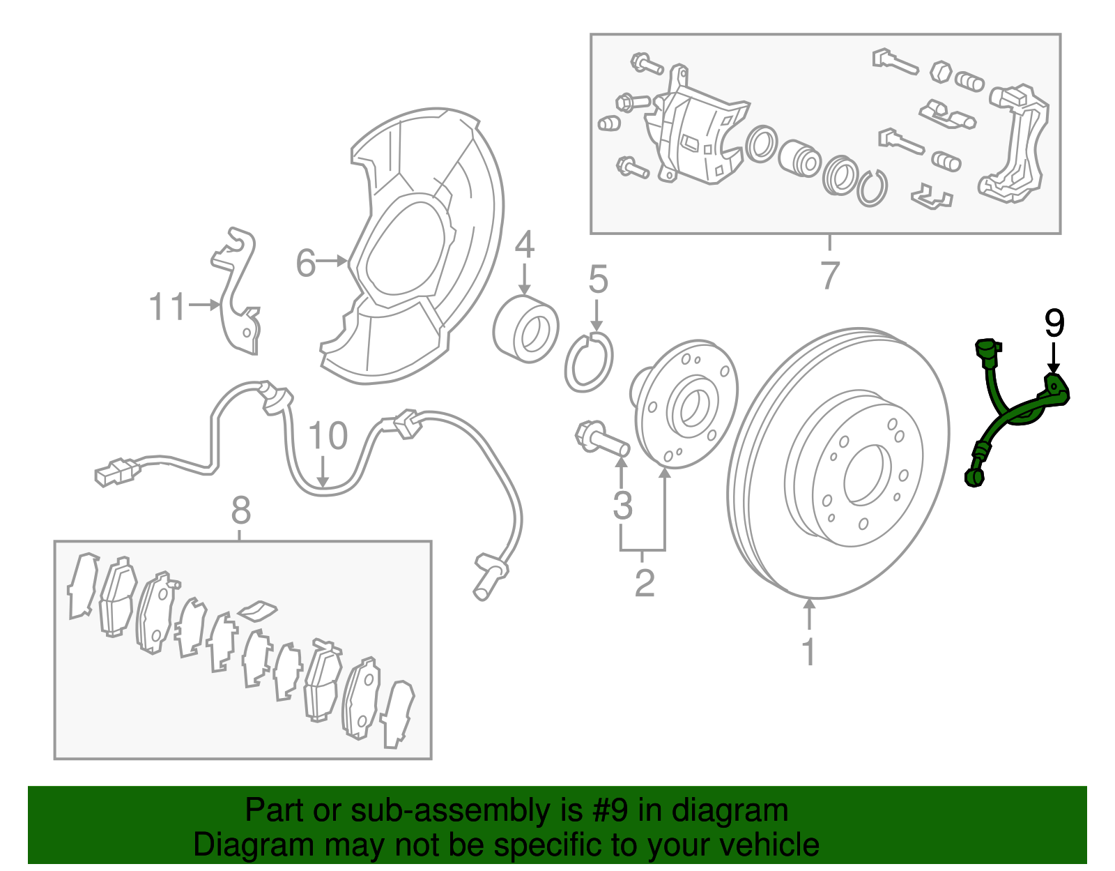 01465-TLA-A00 - Brake Hose 2017-2022 Honda CR-V | Honda Parts Online