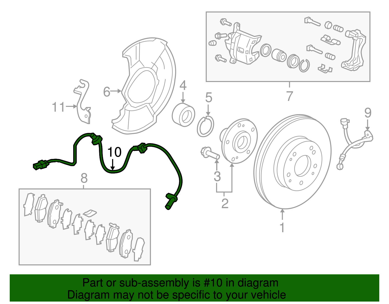 57455-TLA-A02 - Sensor Assembly L Front - 2017-2020 Honda CR-V | Honda ...