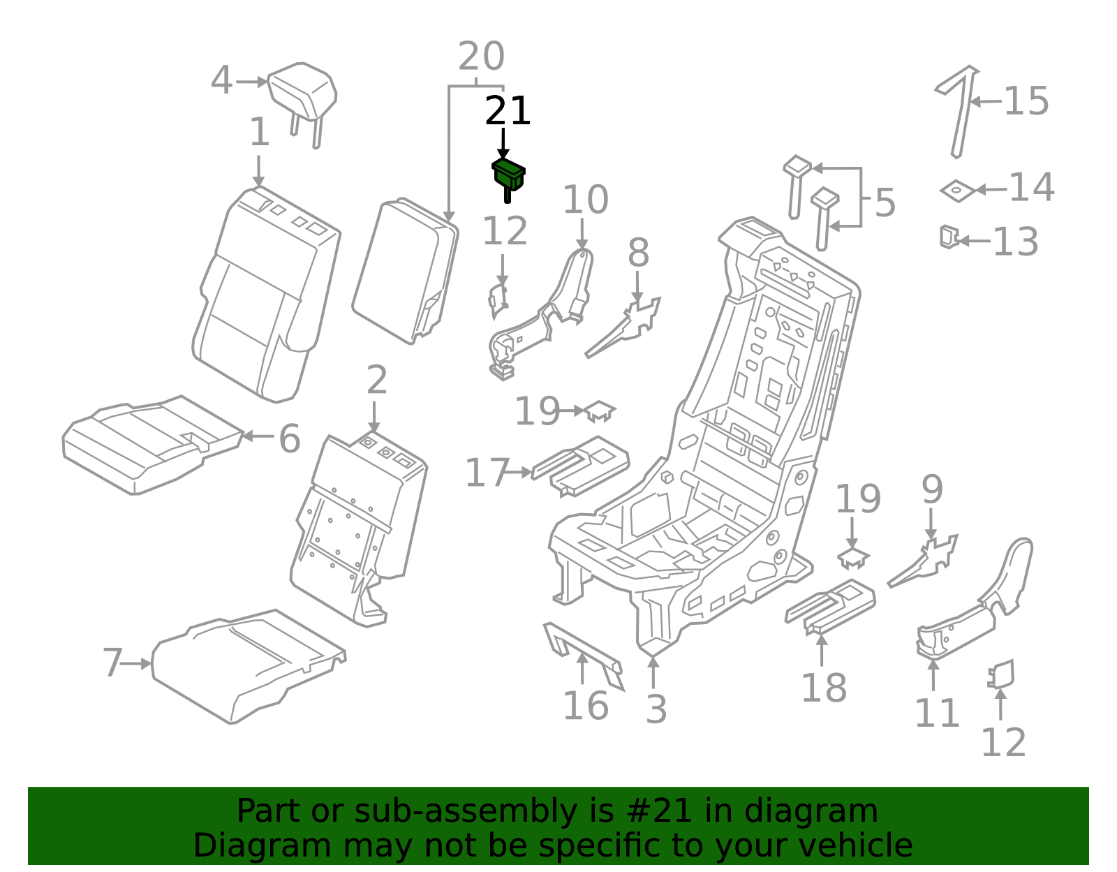 2020-2024 Lincoln Aviator Switch Assembly Front Door Cent LC5Z-14028-DA ...