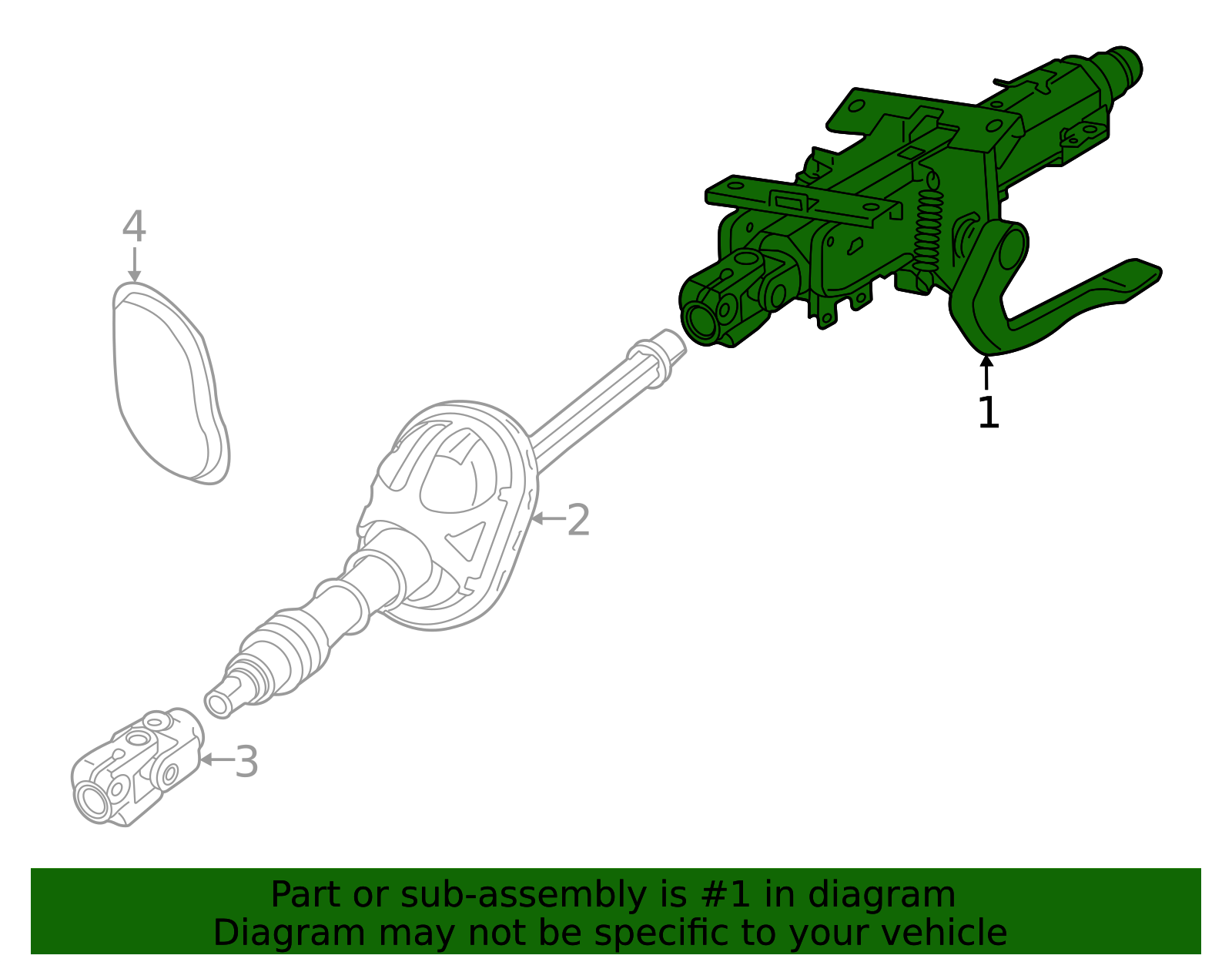 2021-2023 Volkswagen ID.4 Steering Column 1EA-419-512-G | VW Direct Auto Parts