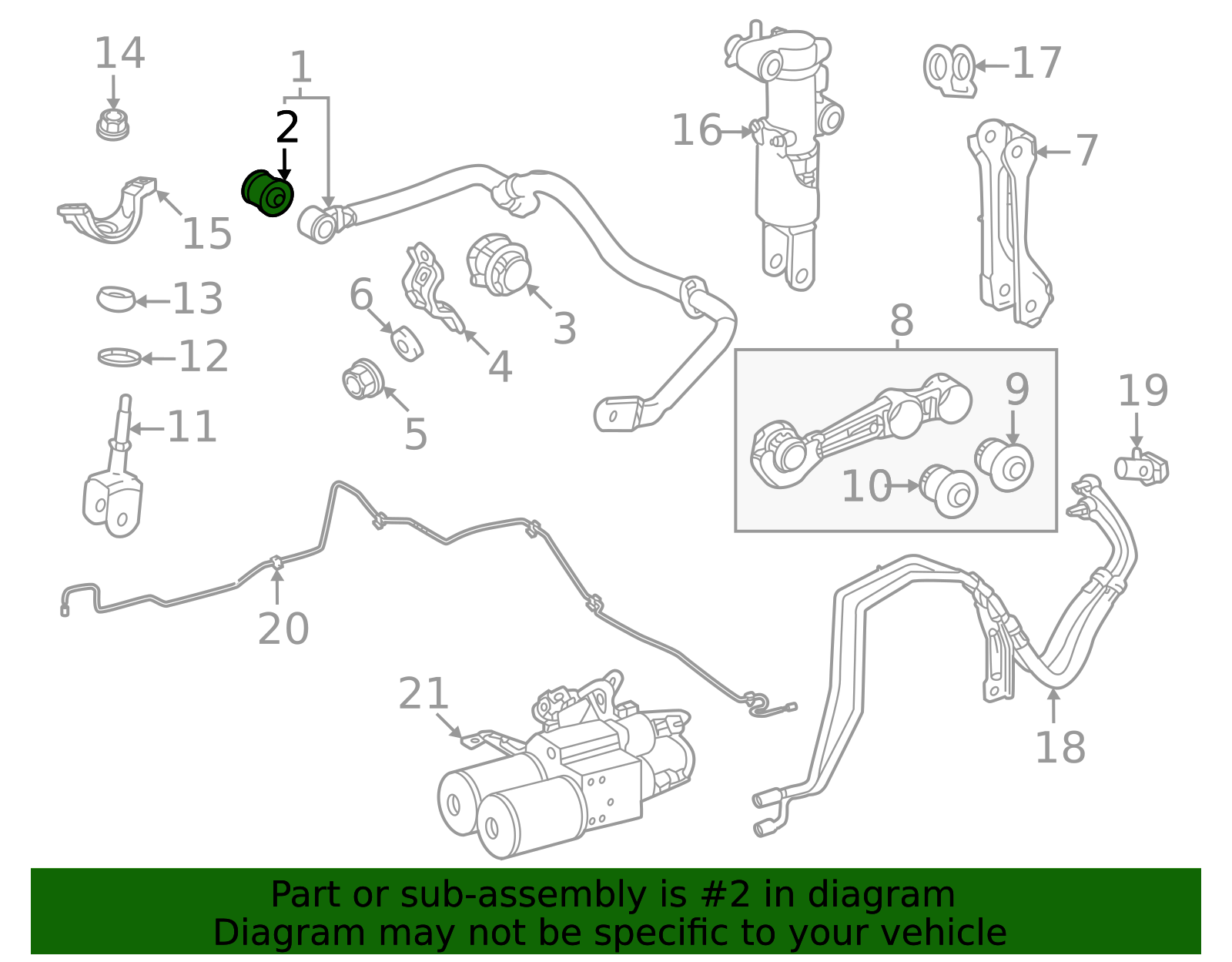2024-2025 Lexus GX550 Stabilizer Bar Bushing 48849-60170 | OEM Parts Online
