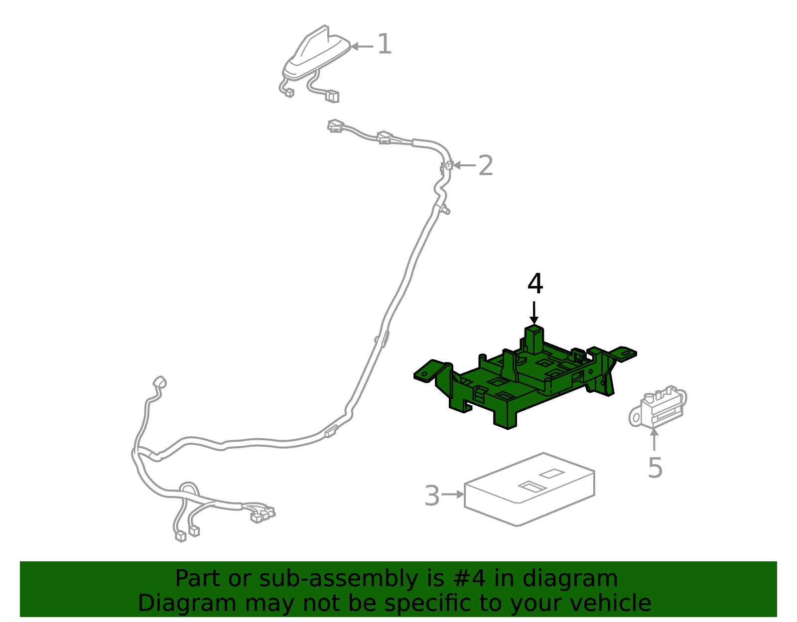 22781098 - 2011-2024 GM - Communication Interface Module Bracket ...