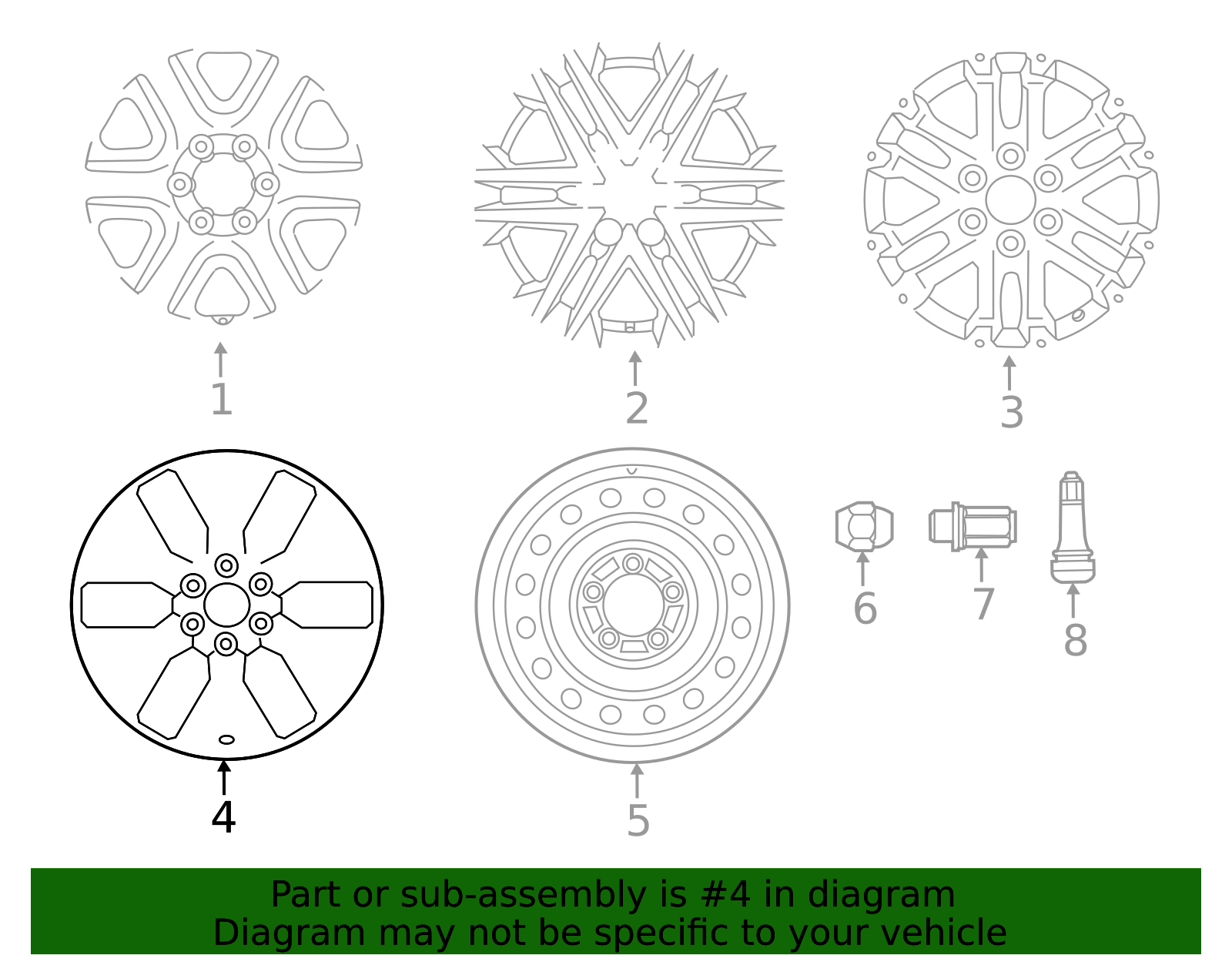 2022-2025 Toyota Wheel, Alloy 4260D-0C030 | Lithia Toyota Parts