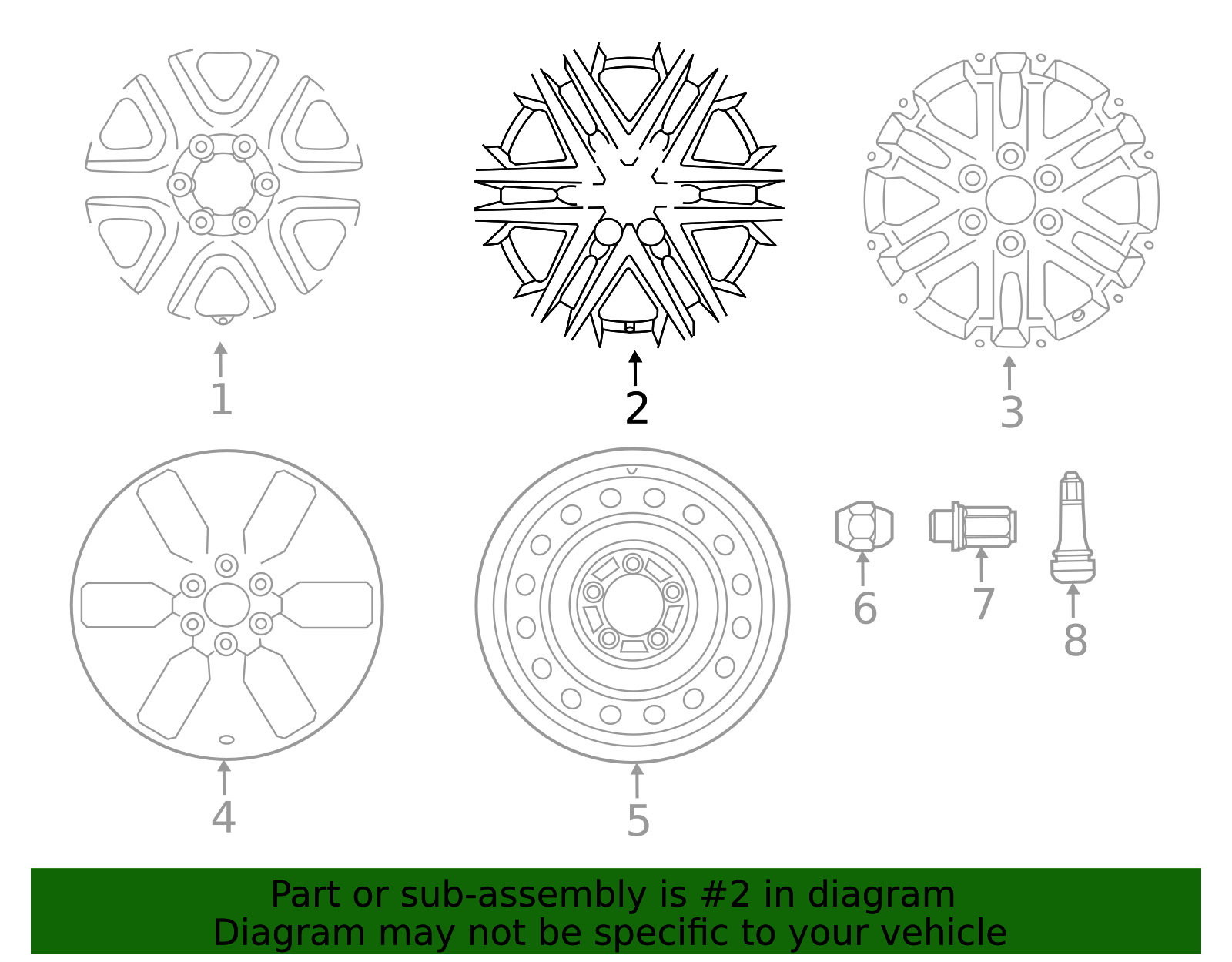2022-2025 Toyota Tundra Wheel Disc 42611-0C290 | Toyota Parts Center