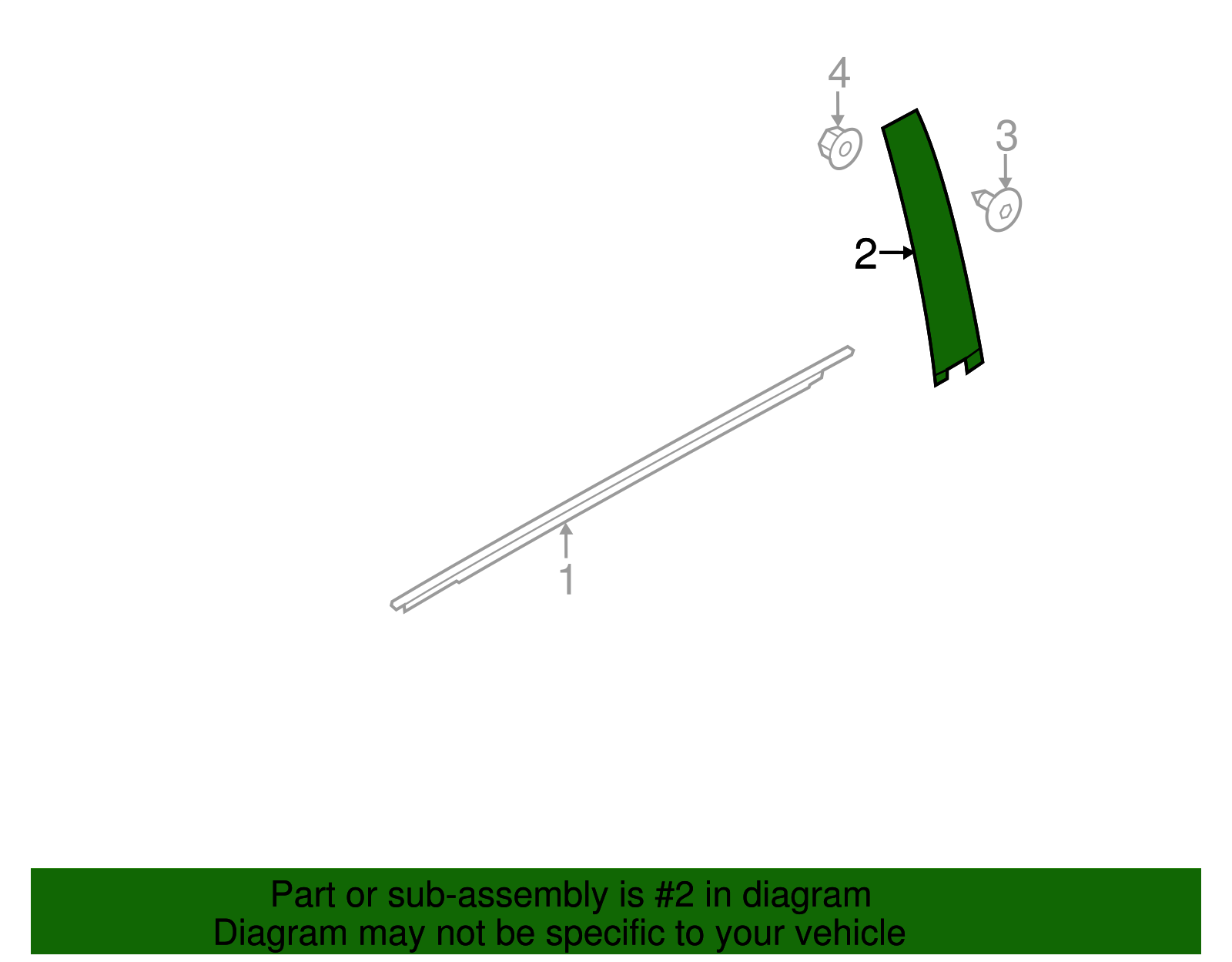 2012-2018 Ford Focus OEM NEW 2012-2018 Ford Focus Right Molding Door ...