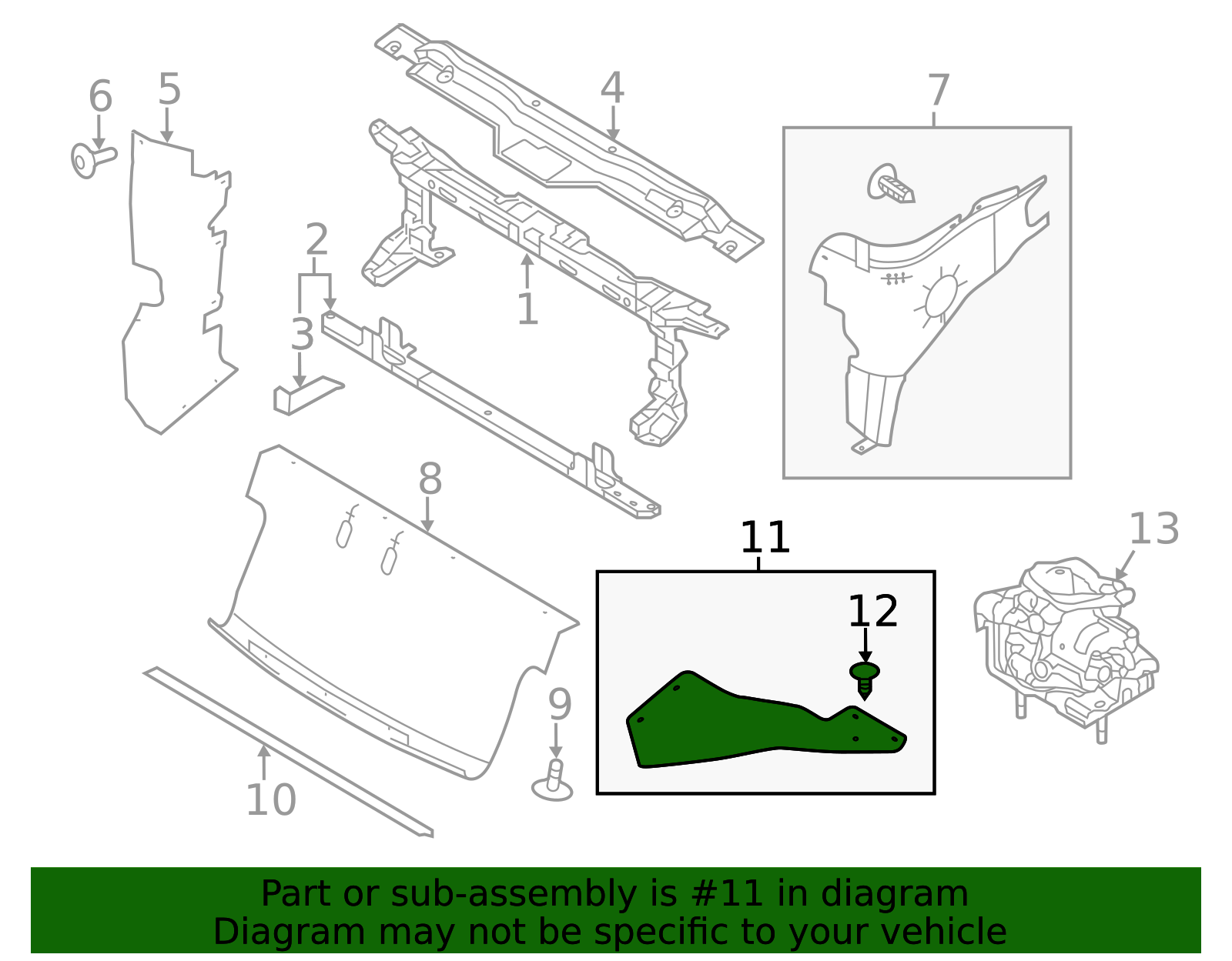 Radiator Air Deflector - OEM Engine Cooling Channel | AutoNation Parts
