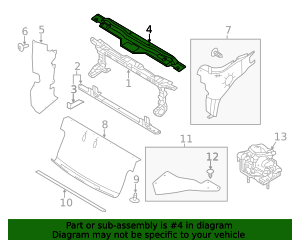 2011-2014 Ford F-150 Radiator Support Access Cover BL3Z-19E525-B | OEM ...