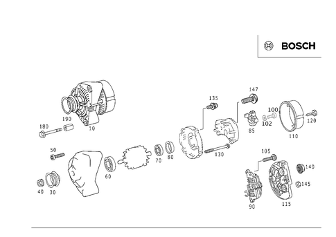 Alternator for 2001 Mercedes-Benz SLK320 | Benz Parts Online