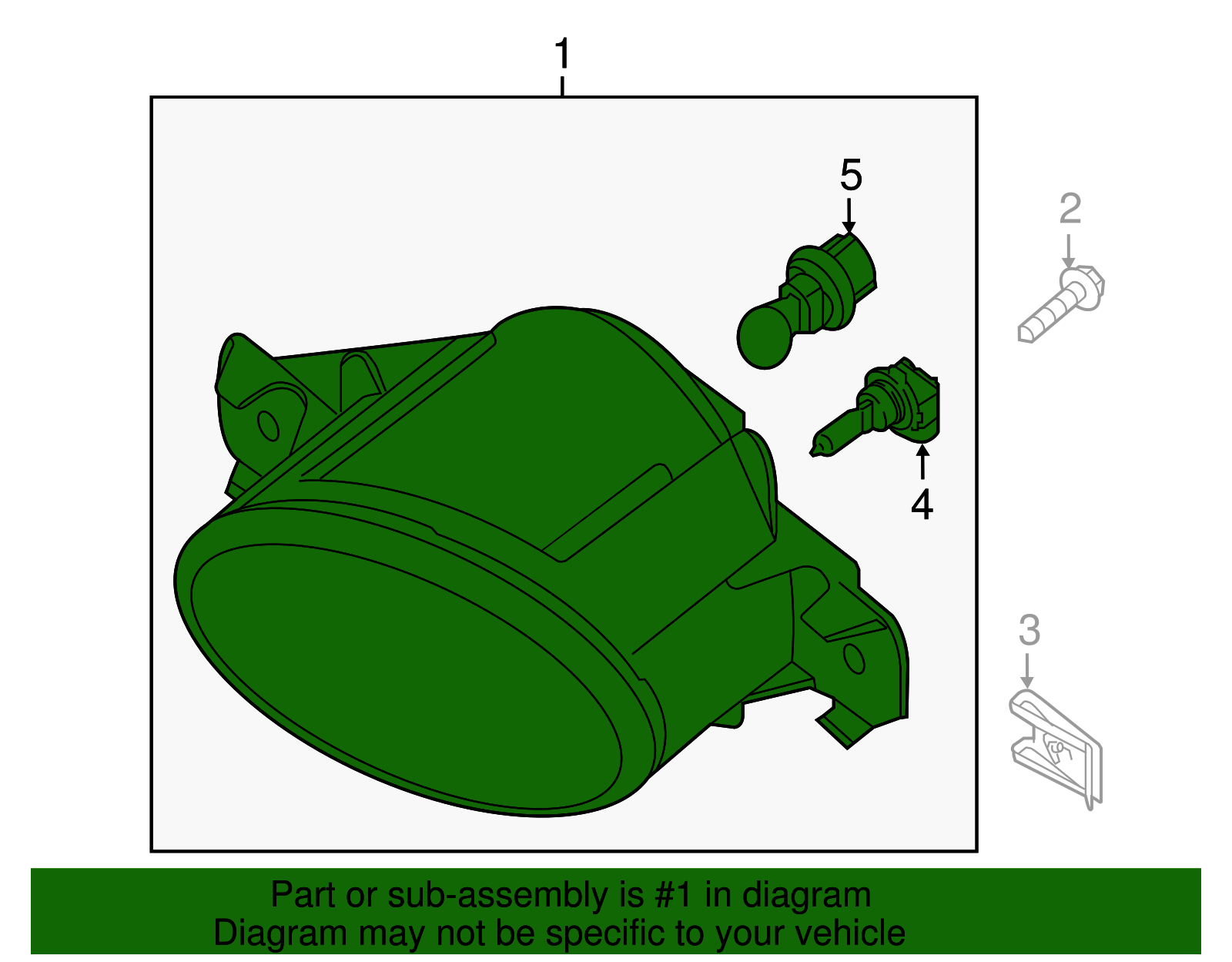 261551ha0b - Nissan Fog Lamp Assembly 2016-2018 Nissan Altima ...