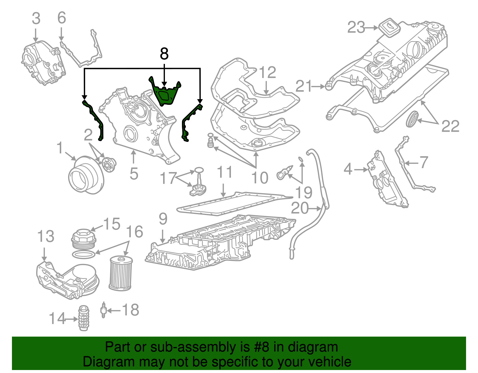 11-14-1-439-717 - Engine Timing Cover Gasket Set - 2002-2010 BMW | BMW ...
