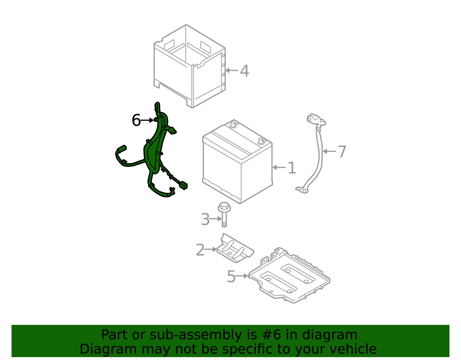 Battery Cable 91850-1E012 - Reliable Power Connections | AutoNation Parts