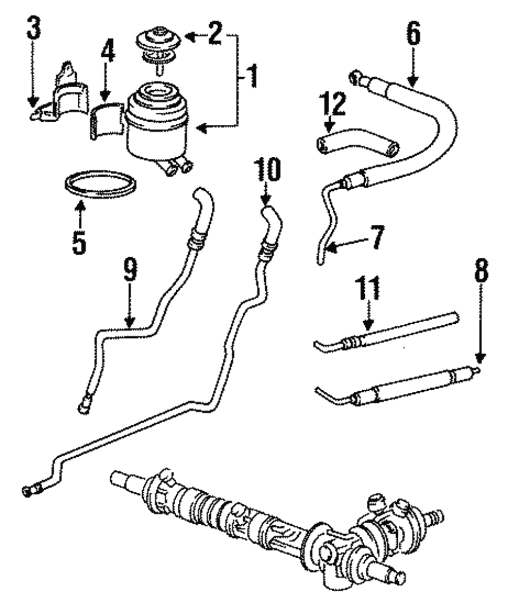 1990-1994 Porsche 911 Power Steering Pressure Hose 964-347-447-06 ...