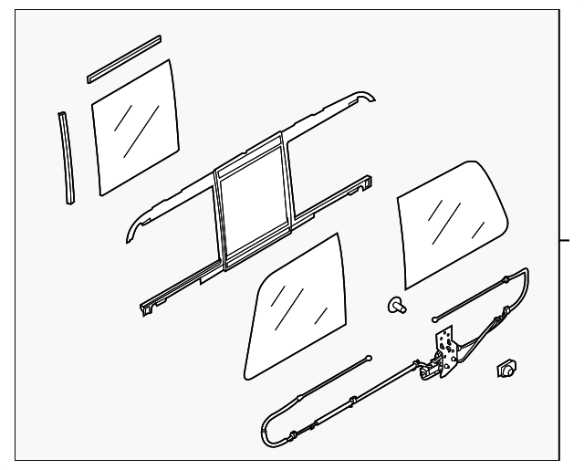 2011-2016 Ford Window, Rear Sliding BC3Z-25422B30-C | Miracle Ford Parts