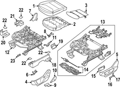 Driver Seat Components for 2025 Ford Maverick | Eastgate Ford Parts