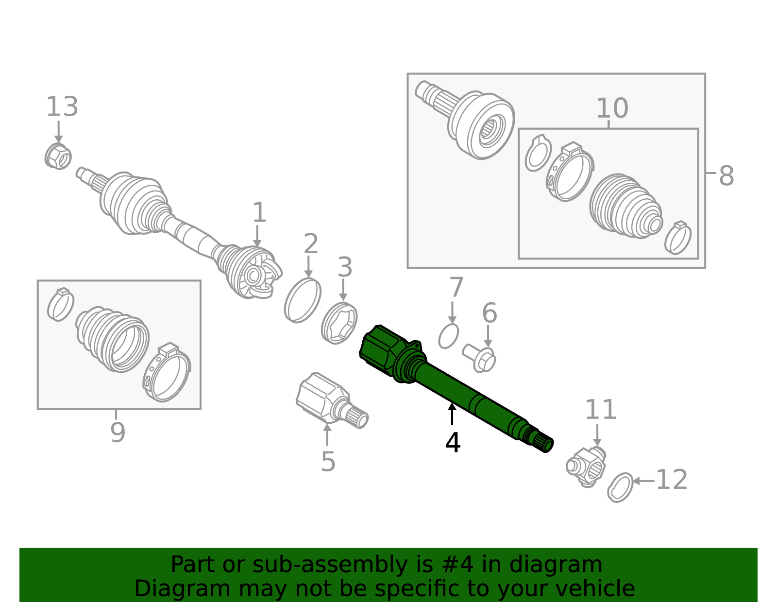 2015-2022 Ram ProMaster City Stub Shaft 68261780AA | Mopar Parts Canada