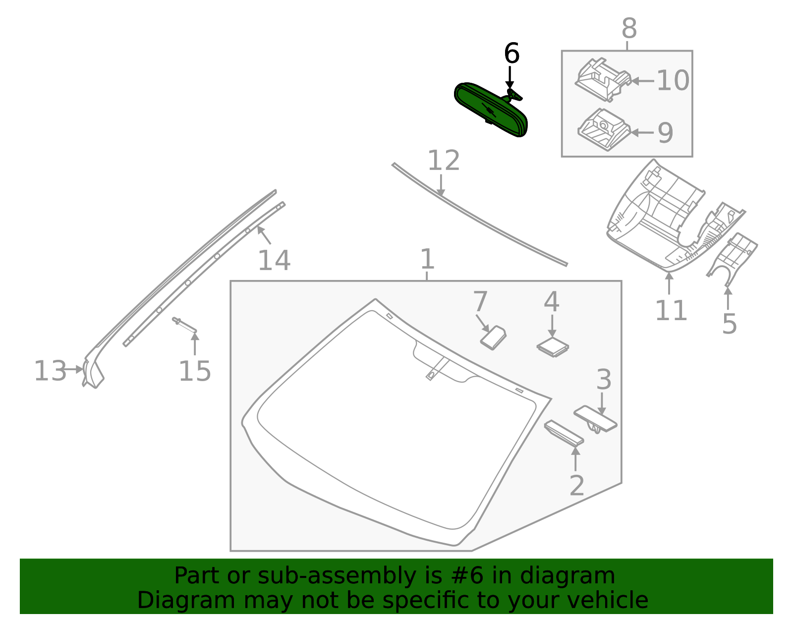 Hyundai - 85110-L1000 - Mirror Inside - 2020-2025 Hyundai | OEM Hyundai ...