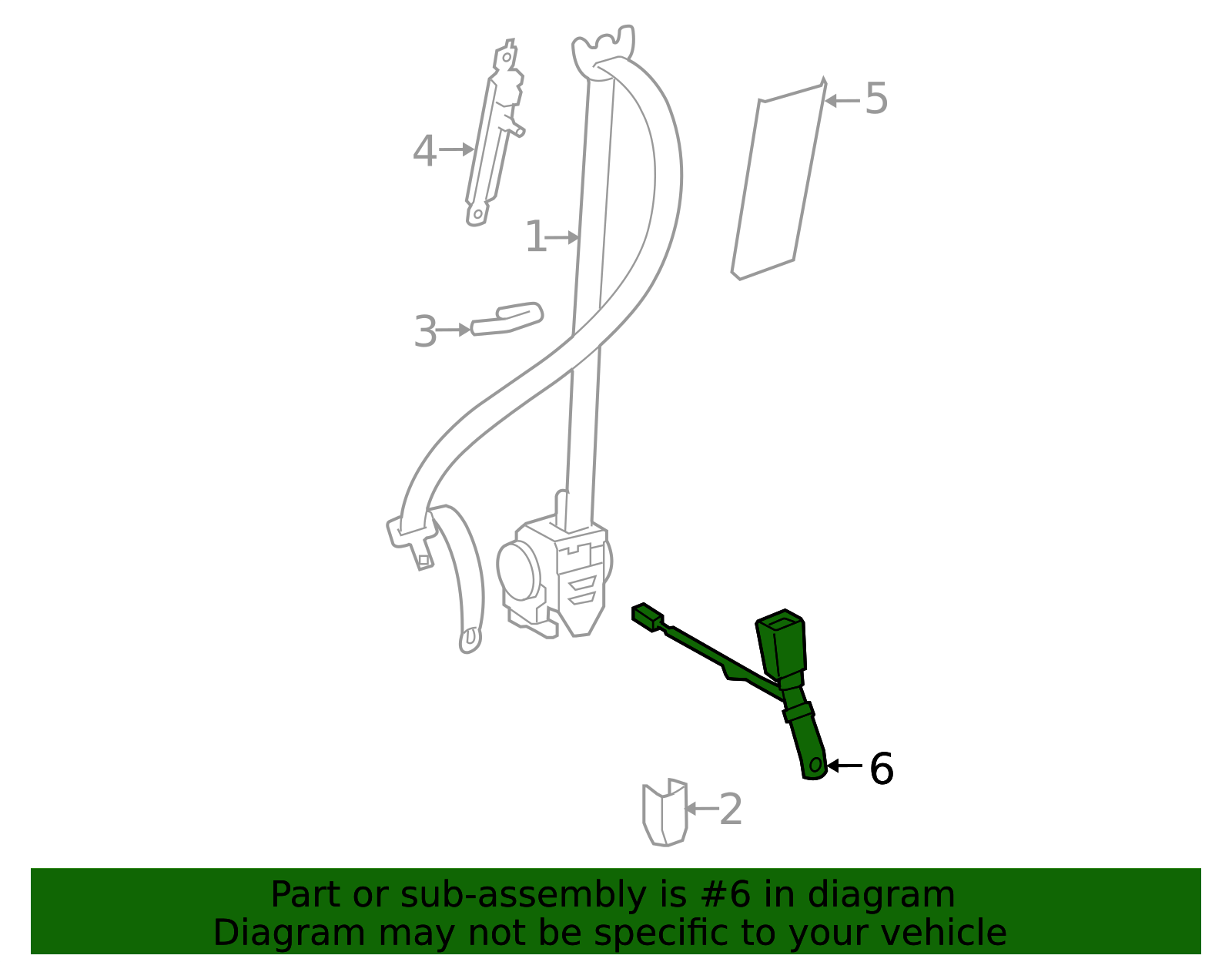2014-2021 Toyota Tundra Seat Belt Receptacle 73240-0C121-C0 | OEM Parts ...