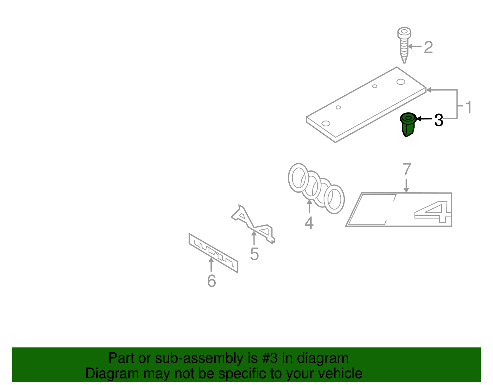 2017-2025 Audi License Frame Retainer Nut WHT-003-200 | Audi USA Parts