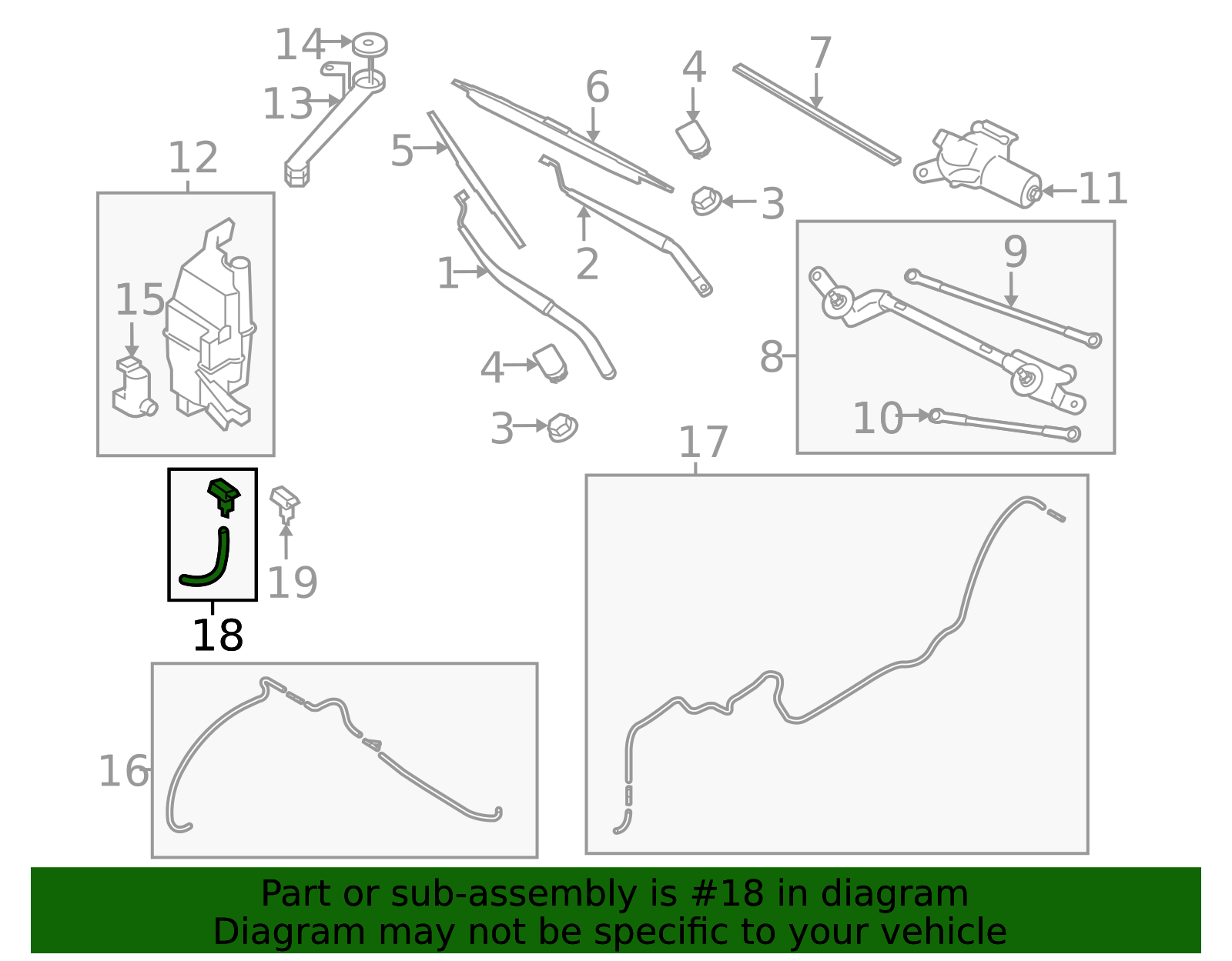 28932-4BA0A - High-Quality Windshield Washer Nozzle for 2014-2020 ...