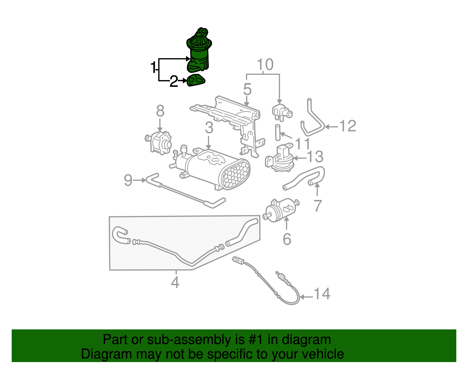18011-PLM-A01 - Egr Valve 2001-2005 Honda Civic | Honda Parts Online
