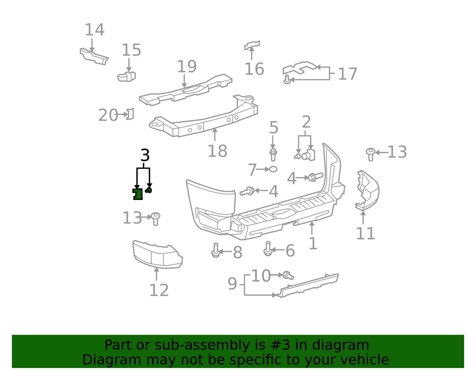 Genuine Official Toyota Bumper Cover Side Support part# 52156-35030 for ...