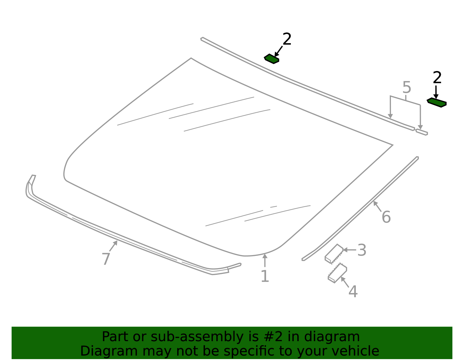 91568-TA0-A00 - 2008-2025 Honda - Clip Front Windshield (Upper ...