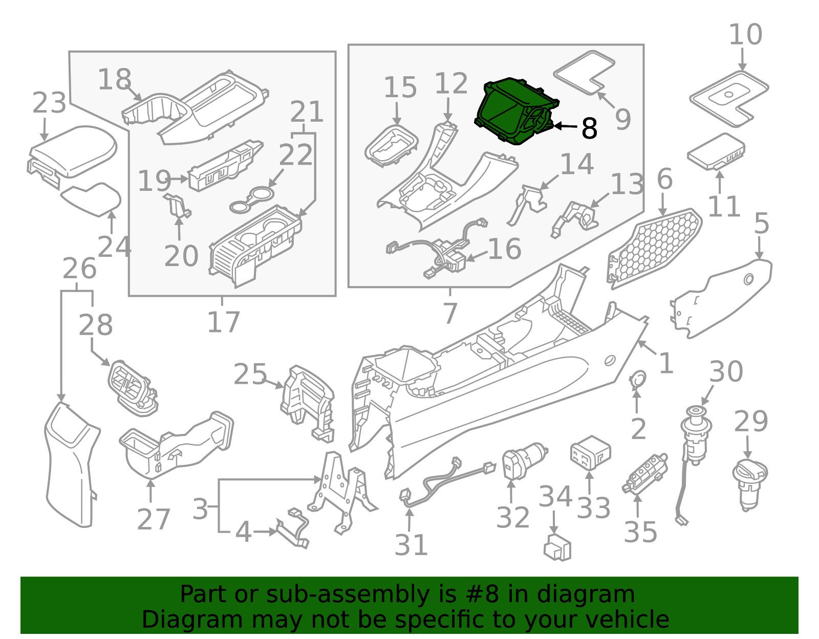 2018-2020 Hyundai Elantra GT Tray 84680-G3190-PMP | OEM Parts Online