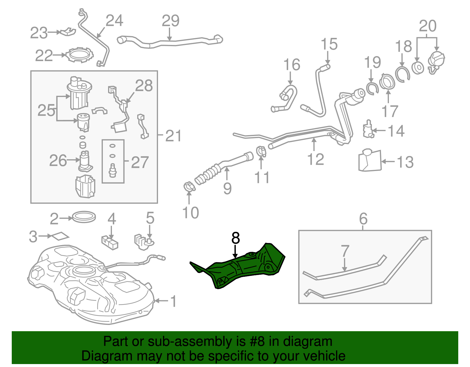 2012-2017 Toyota Prius V Tank Shield 77641-47040 | Toyota Parts Center