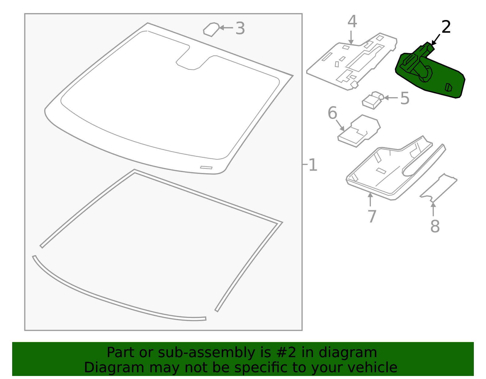 2019-2024 GM F Mirror 13554367 | Capital Chevy Parts