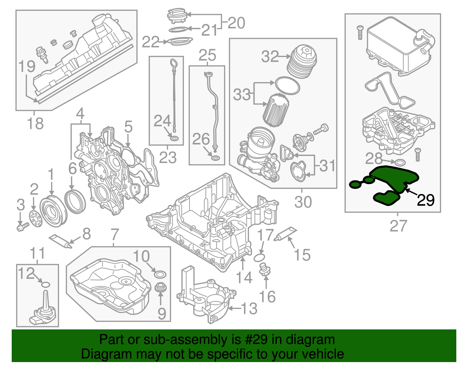 059-117-070-B - Oil Cooler Gasket 2013-2016 Audi | Audi OEM Parts