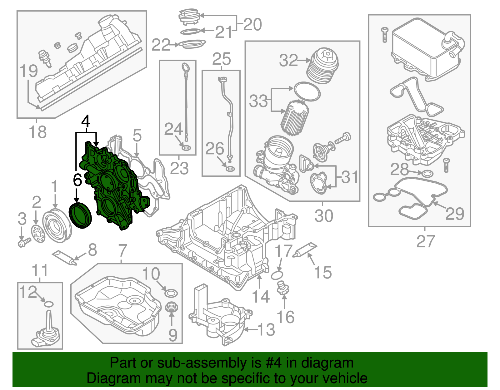 2010-2016 Audi Rear Main Seal Retainer 059-103-171-DD | Audi USA Parts