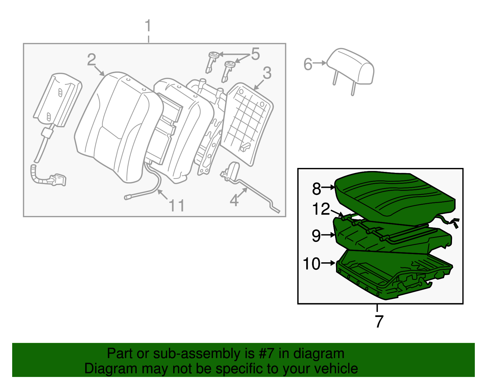 71420-AC140-B3 - Cushion Assembly - 2000-2004 Toyota Avalon | Nucar ...