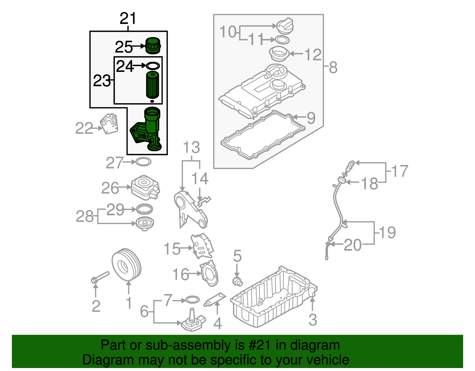 2010-2013 Audi A3 Oil Filter Housing 045-115-389-K | TascaParts.com
