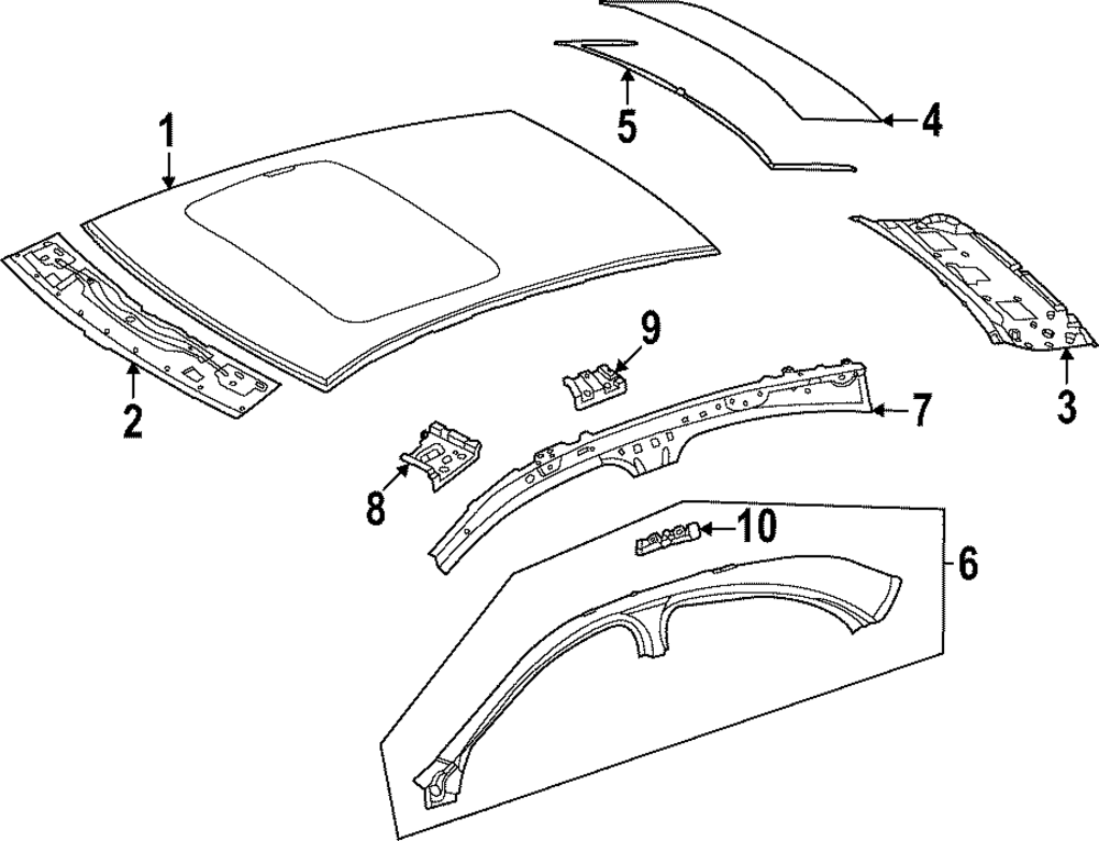 2022-2025 Mercedes-Benz Roof Rail 206-630-88-01 | Mercedes-Benz Premier ...