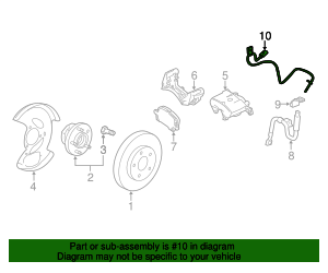 2010-2017 GM Front Speed Sensor 84622323 GM | GMPartsDirect.com