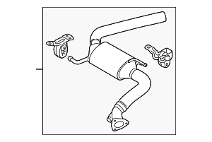 7P0-254-400-BX - 2015-2016 Volkswagen Touareg - Rear Muffler | Quick VW ...