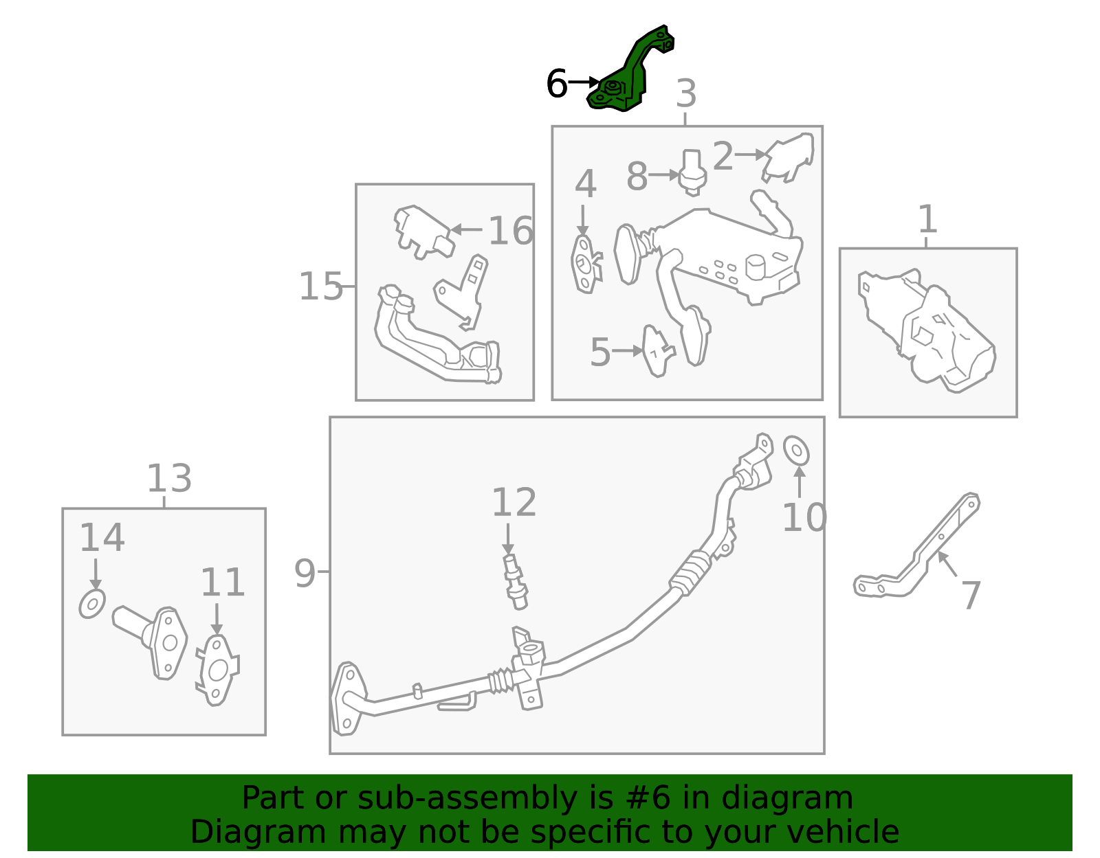 2019-2025 Ford | Front Bracket | LB5Z-9F484-A | Walls' Ford Parts