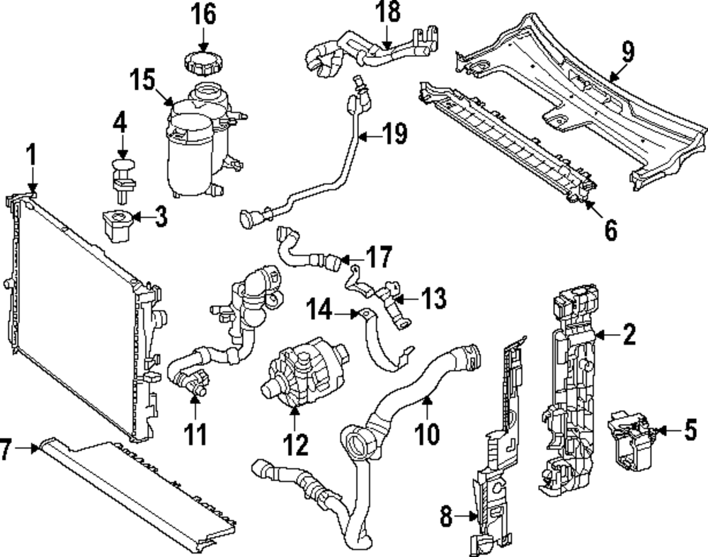 206-500-21-00 - Upper Baffle 2023-2025 Mercedes-Benz | Mercedes-Benz ...