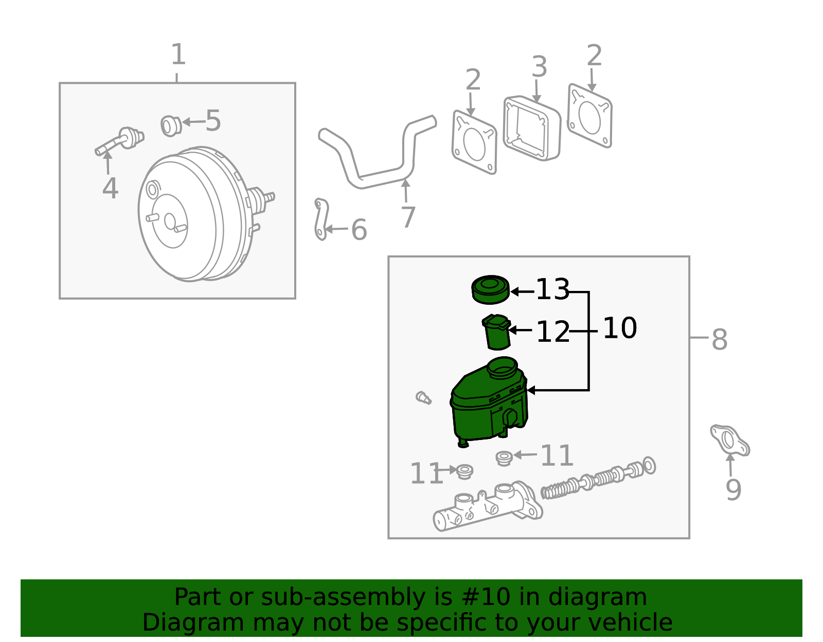 Brake Master Cylinder Reservoir 47220-0C010 | Toyota Parts Center