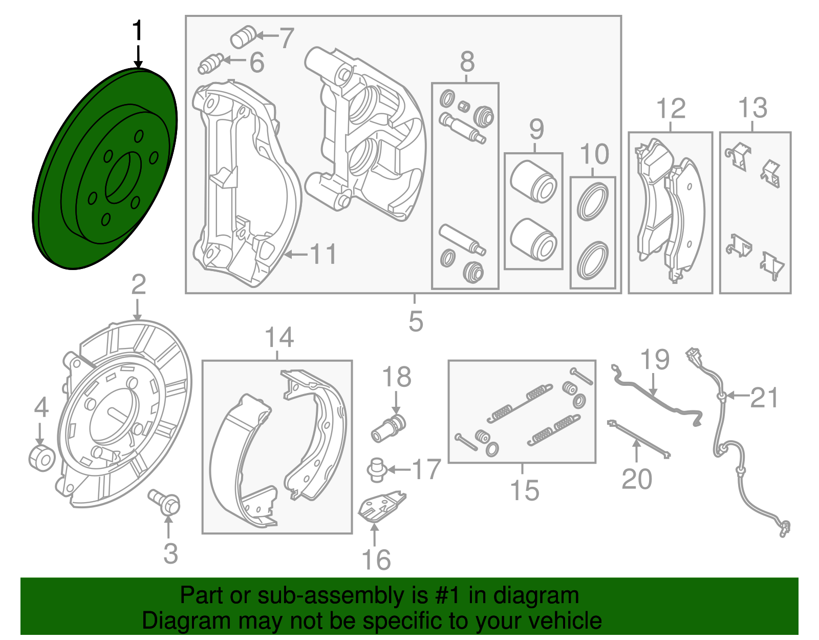 2017-2024 Nissan TITAN Value Advantage™ ROTOR-DISC BRAKE,REAR D3206 ...