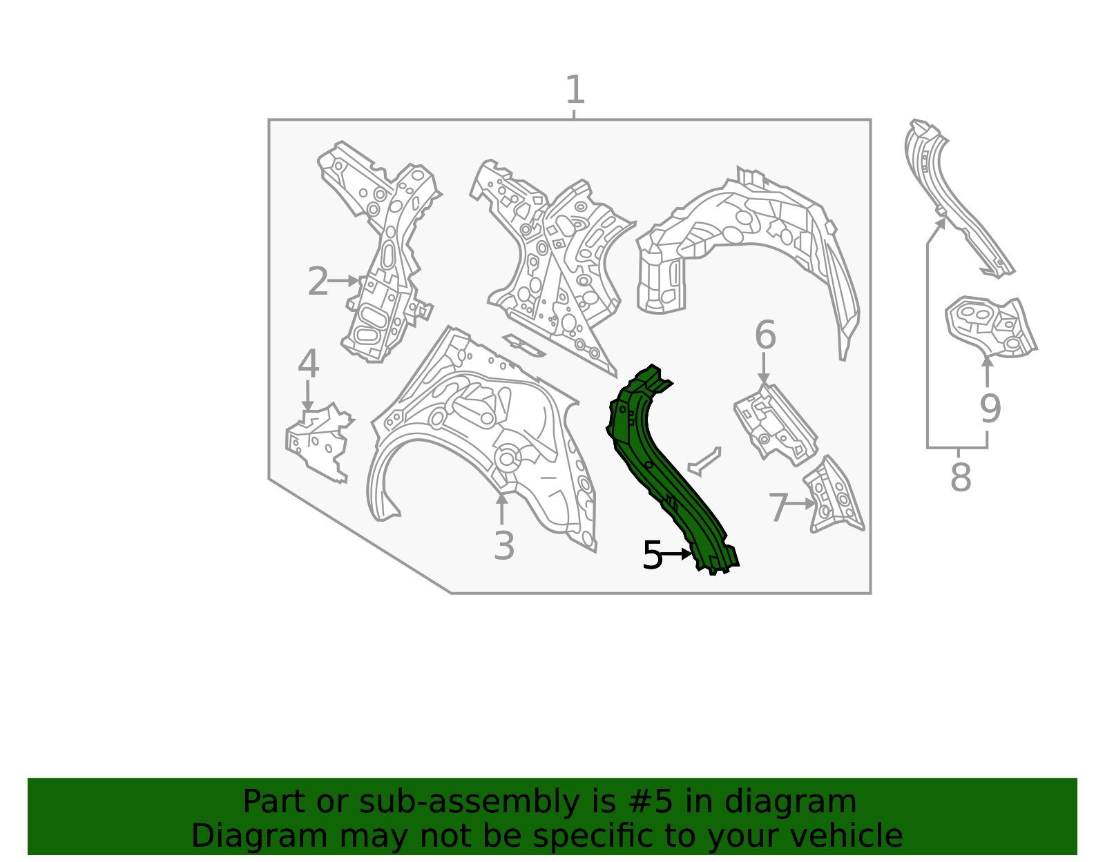 B45C-70-4H0 - High-Quality Pillar Reinforced for AutoNation Parts