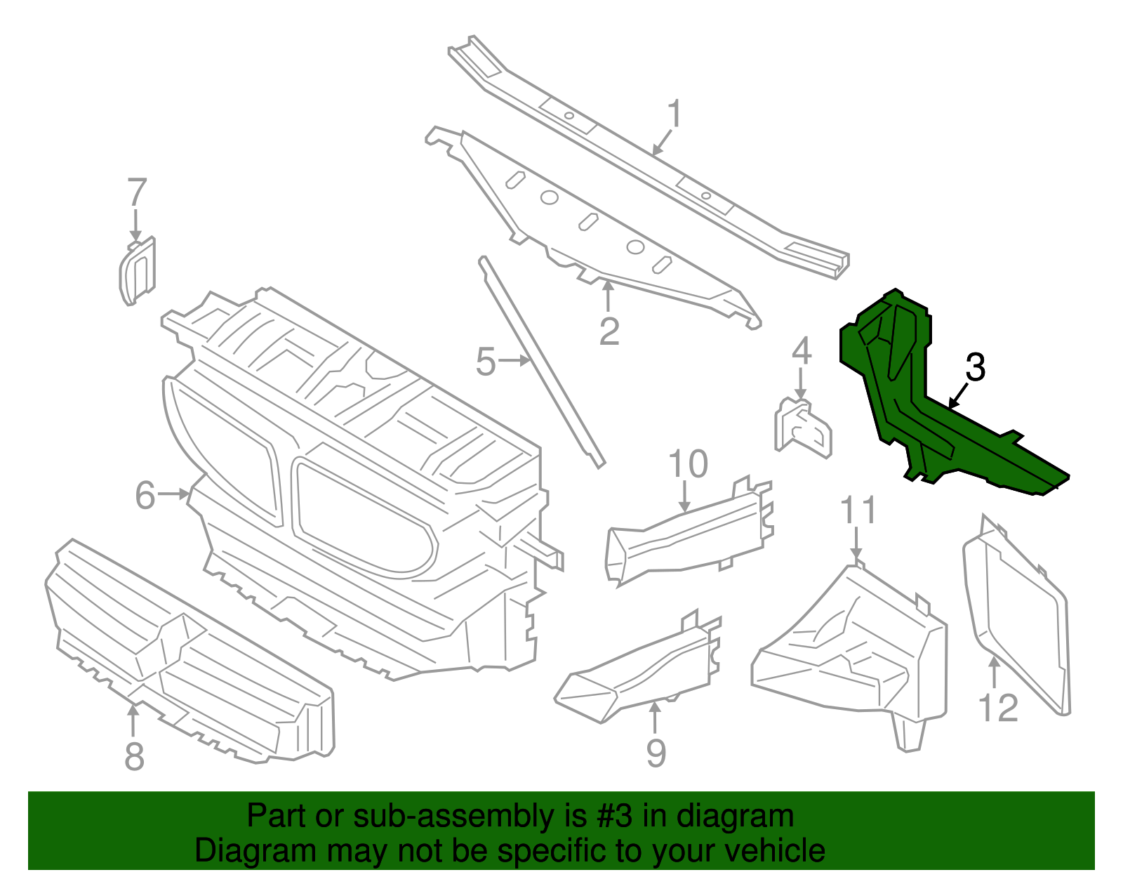 51-64-7-211-520 - Side Panel - 2012-2019 BMW | BMW Parts Exchange
